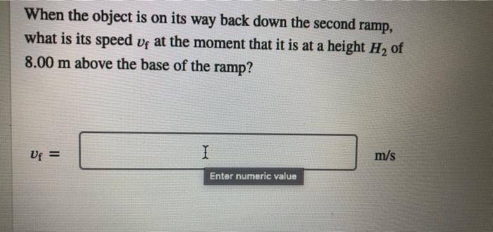 Solved An object released from rest slides down a | Chegg.com
