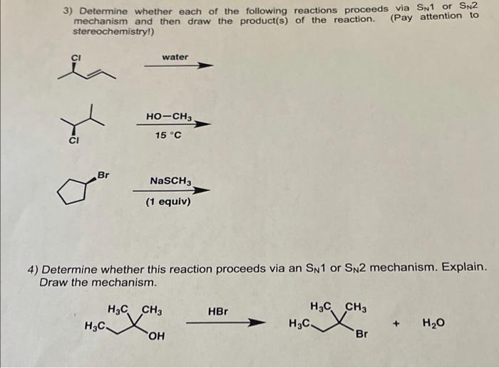 Solved 3) Determine whether each of the following reactions | Chegg.com