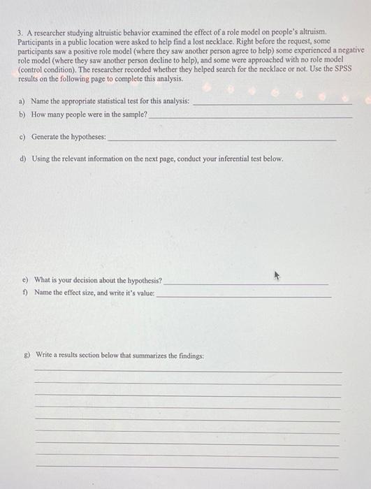 Solved N Descriptive Statistics Dependent Variable: memory | Chegg.com