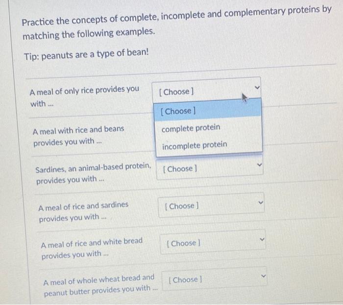 Solved Practice the concepts of complete, incomplete and | Chegg.com