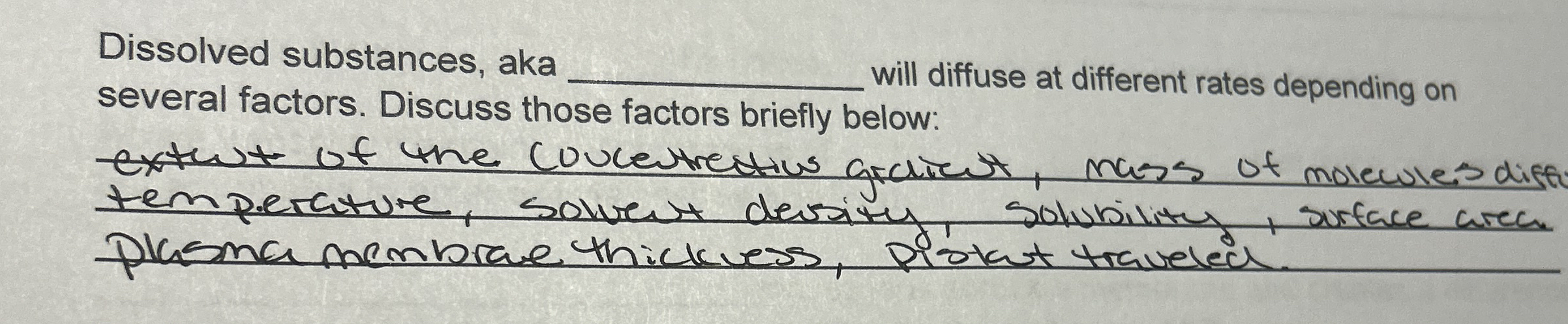 Solved Dissolved substances, aka several factors. Discuss | Chegg.com