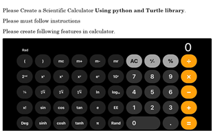 Solved Please Create a GUI Scientific Calculator using | Chegg.com