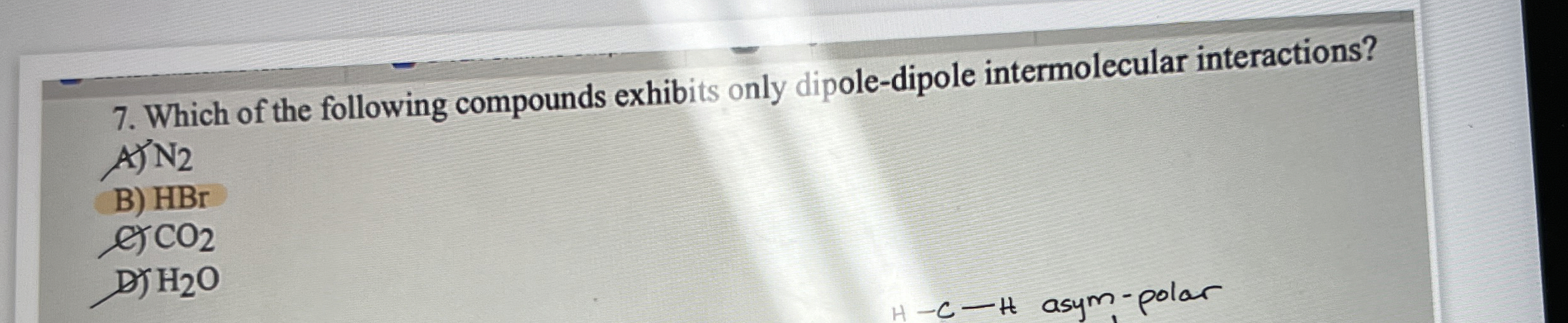 Solved Which of the following compounds exhibits only | Chegg.com