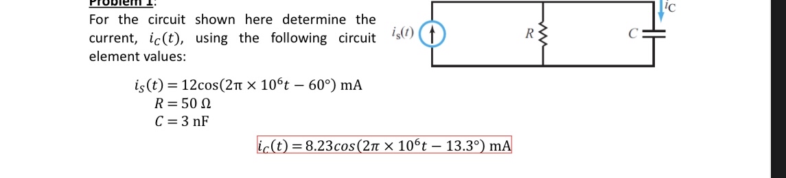 Solved For the circuit shown here determine the current, | Chegg.com