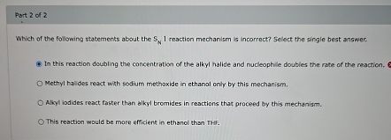 Solved Part 2 ﻿of 2Which of the following statements about | Chegg.com