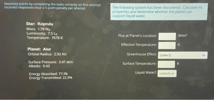 Solved Maximize points by completing the tasks correctly on | Chegg.com