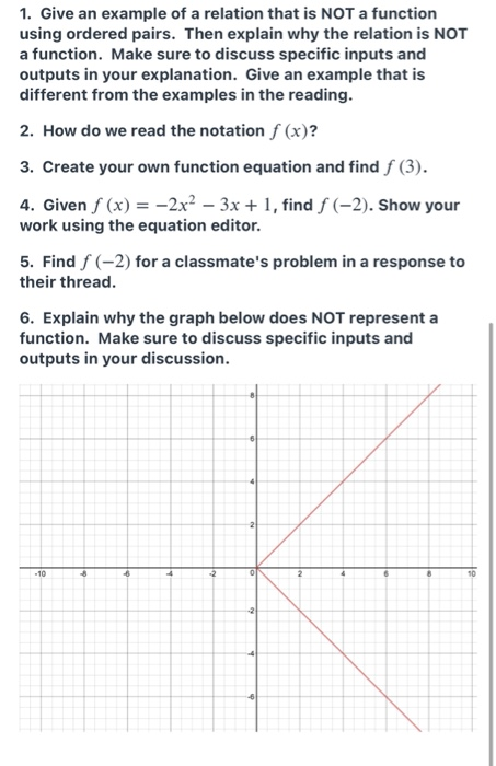 Solved 1. Give an example of a relation that is NOT a | Chegg.com