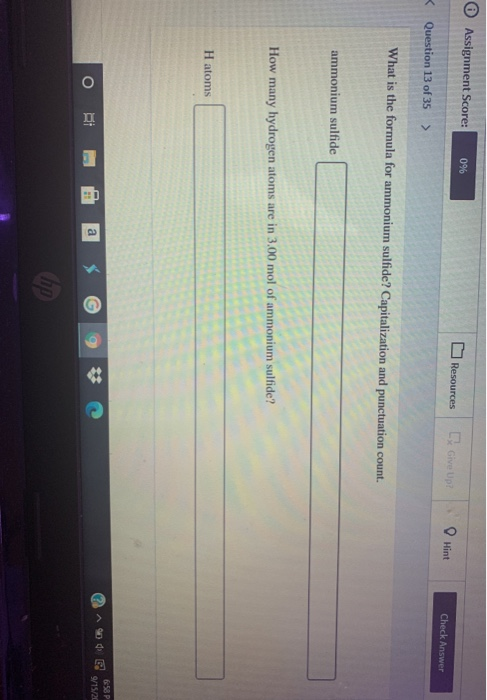 Solved Assignment Score: 0% Resources [ Give Up? Hint Check | Chegg.com