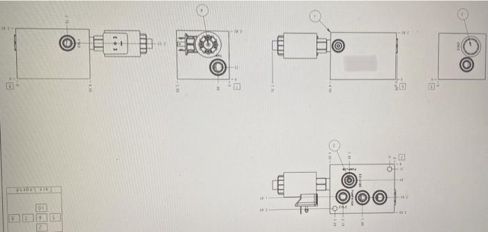 The schematic to a hydraulic manifold is shown below. | Chegg.com