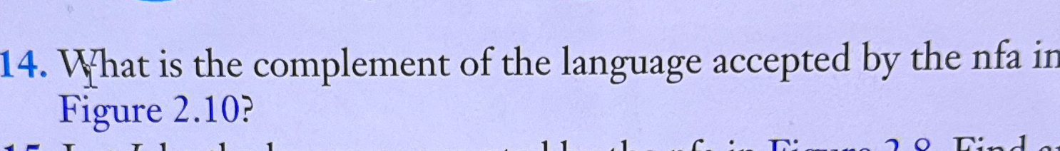 What is the complement of the language accepted by | Chegg.com