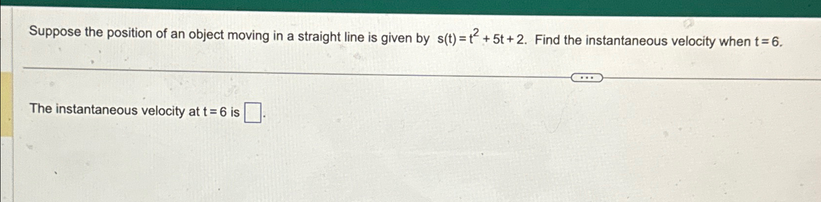 Solved Suppose the position of an object moving in a | Chegg.com