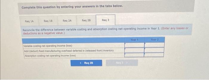 Solved 5 Exercise 7-9 (Algo) Variable and Absorption Costing | Chegg.com