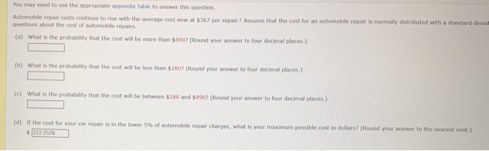 Solved Automobile repair costs continue to rise with the | Chegg.com Solved Automobile repair costs continue to rise with the | Chegg.com