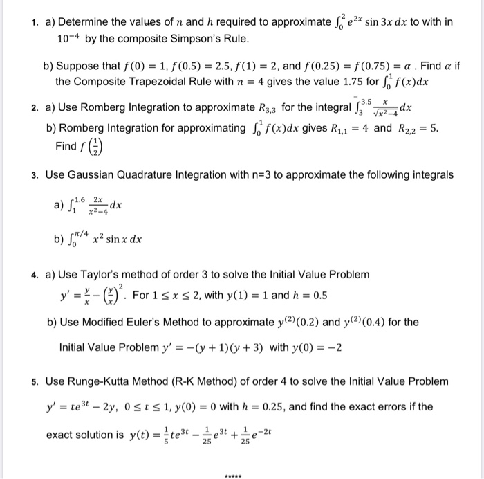 Solved 1. a) Determine the values of n and h required to | Chegg.com
