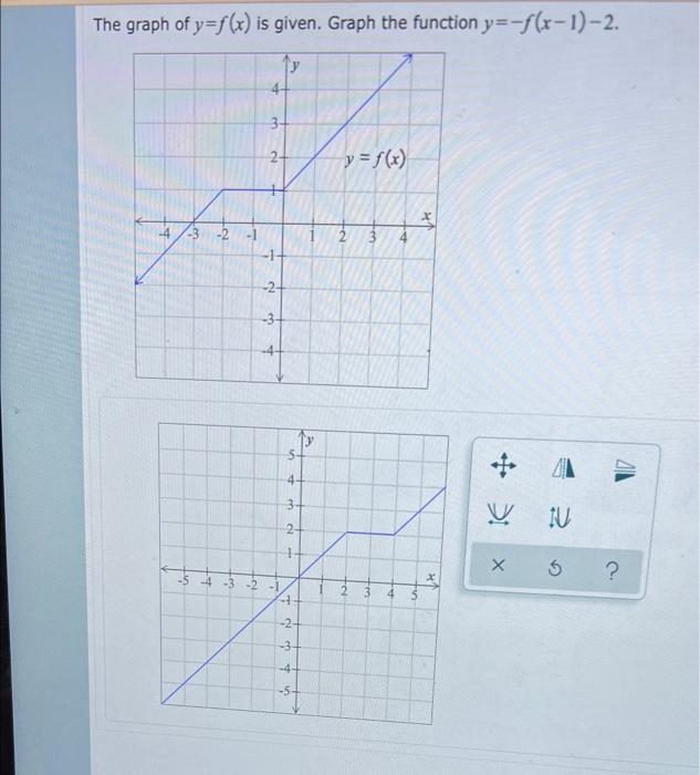 Solved The graph of y=f(x) is given. Graph the function | Chegg.com