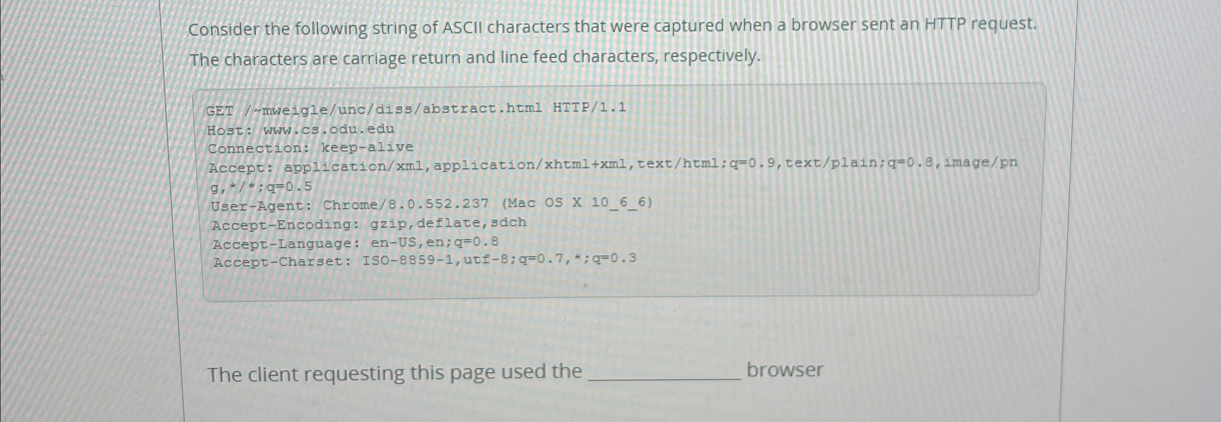 Solved Consider the following string of ASCII characters | Chegg.com