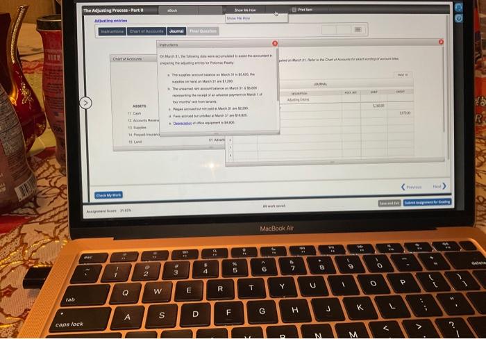 Solved On March 31, the following data were accumulated to | Chegg.com