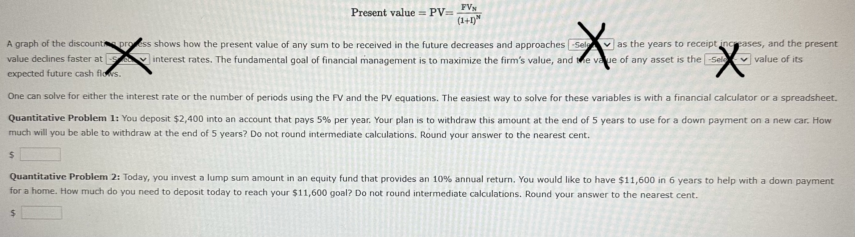 Solved Please help me with the quantitative problems 1 ﻿and | Chegg.com