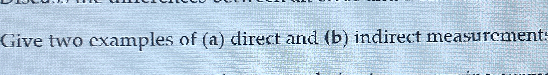Solved Give two examples of (a) ﻿direct and (b) ﻿indirect | Chegg.com