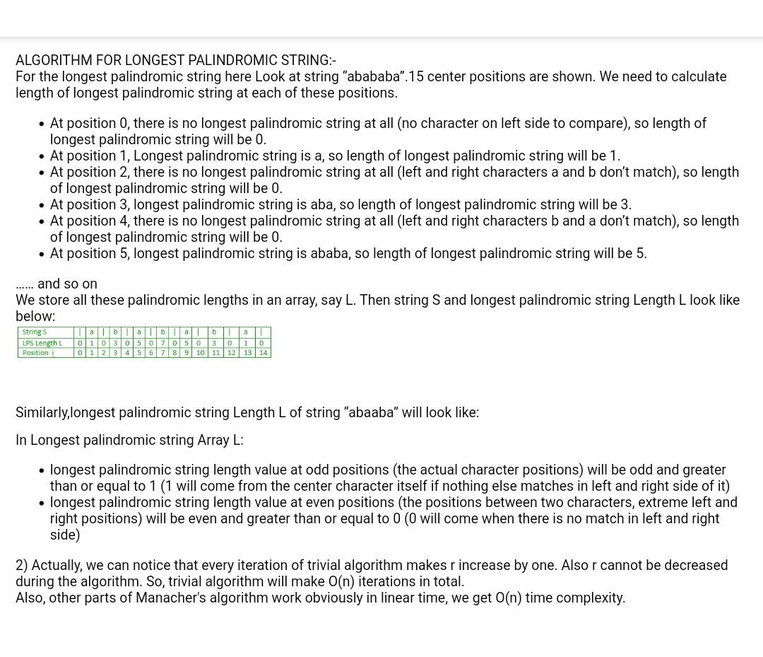 different. Given a String like "ababa", the lengths | Chegg.com