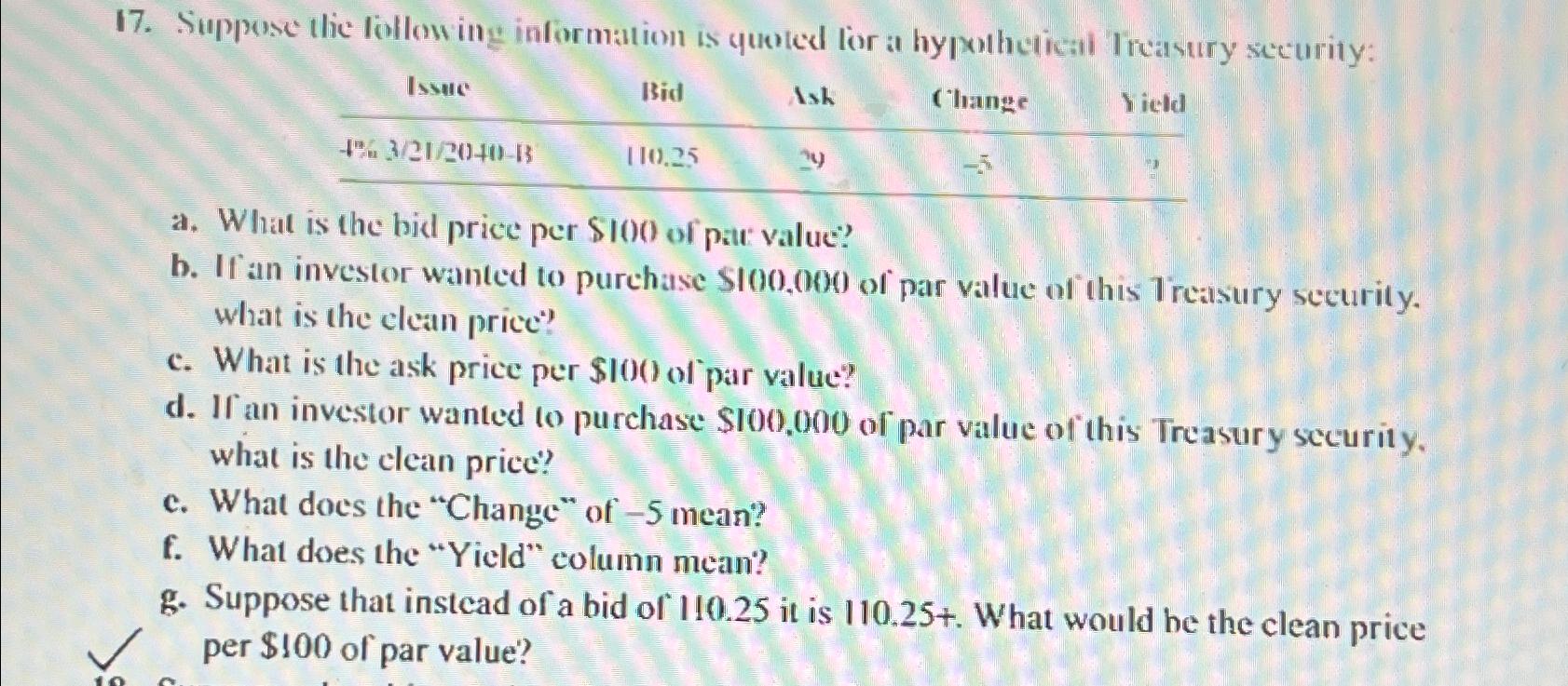 Solved Suppose the following information is quoted lor a | Chegg.com