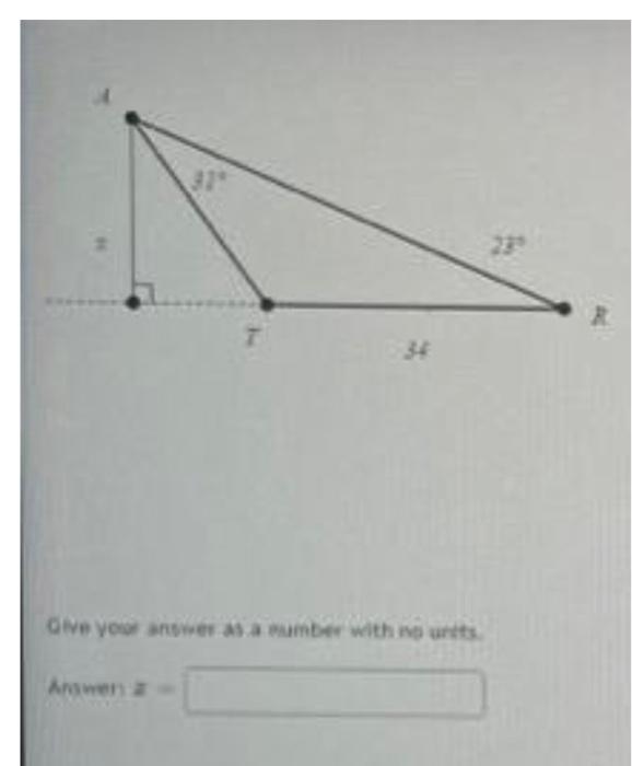 Solved Help please. Find X on the triangle. 32 degrees is at | Chegg.com