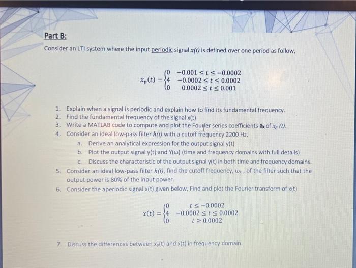 [solved] Need Help Consider An Lti System Where The Input P