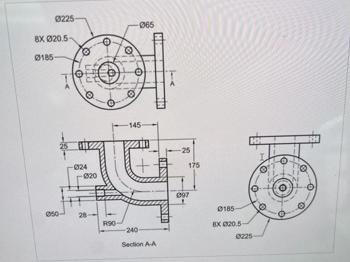 Solved need this on solidwork 3d model | Chegg.com