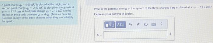 Solved A point charge q1=400nC is placed at the origin, and | Chegg.com Solved A point charge q1=400nC is placed at the origin, and | Chegg.com
