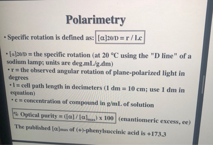 Solved How do you find the percent (%) optical purity based | Chegg.com
