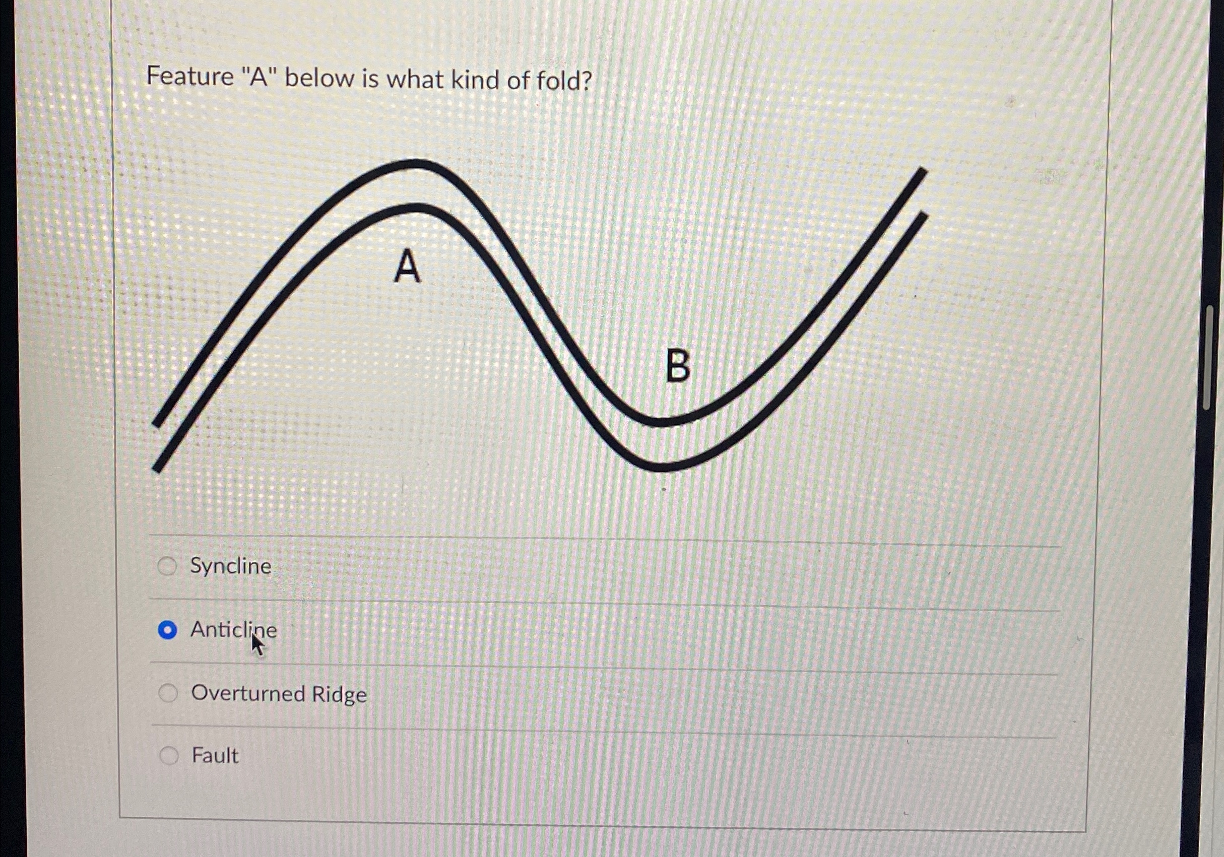 Solved Feature "A" ﻿below is what kind of | Chegg.com