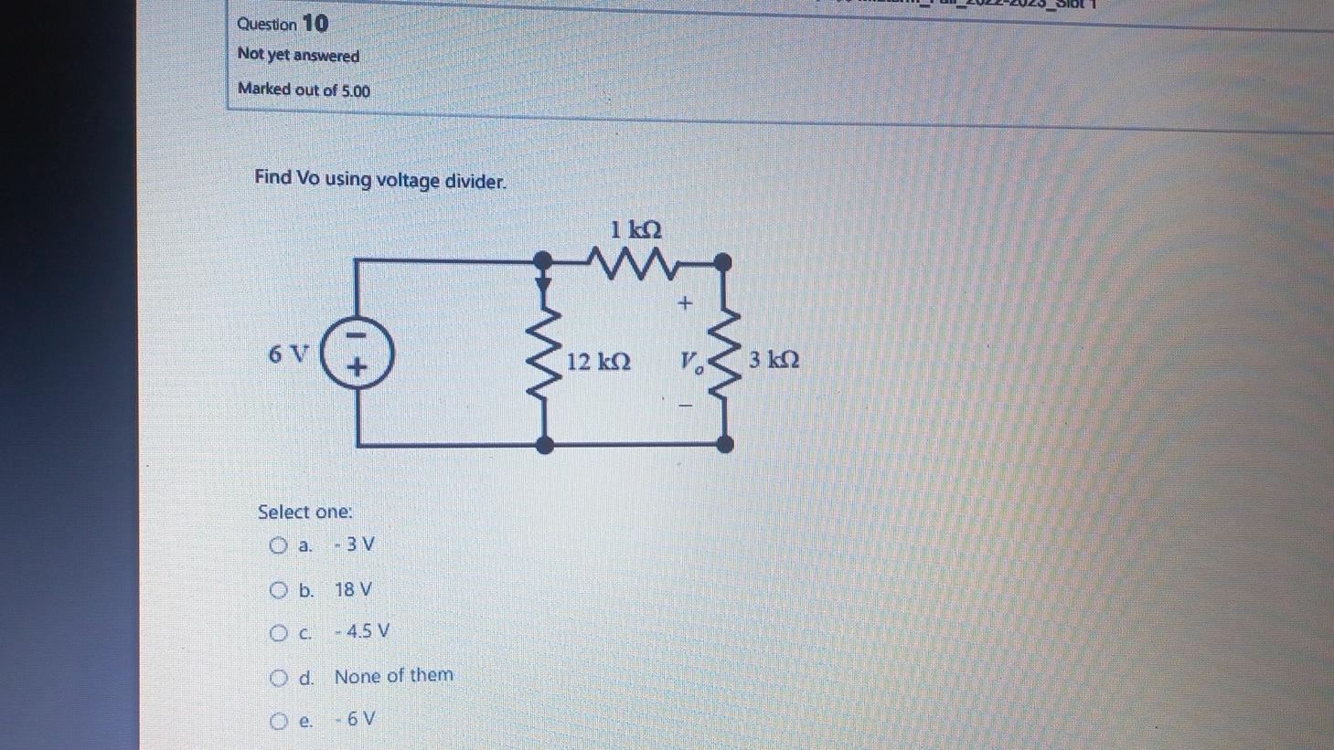 Solved Find Vo using voltage divider. | Chegg.com