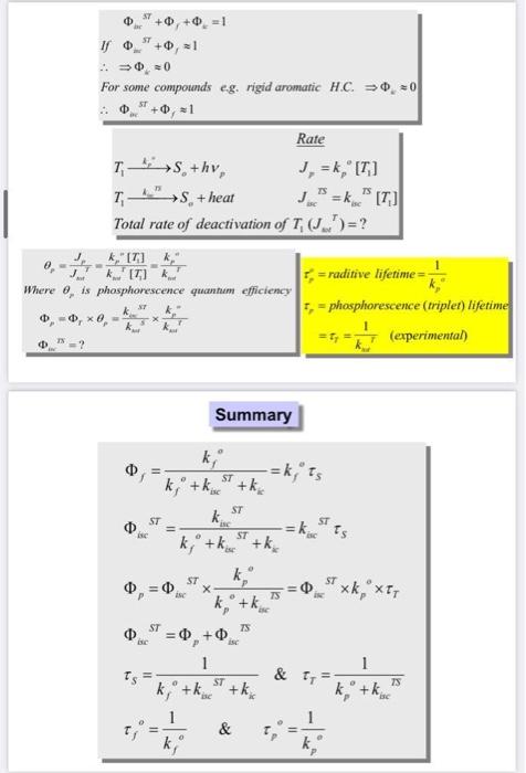 Solved Homework Prove that Φ ST isc = Φ, +Φ. 7S isc P | Chegg.com