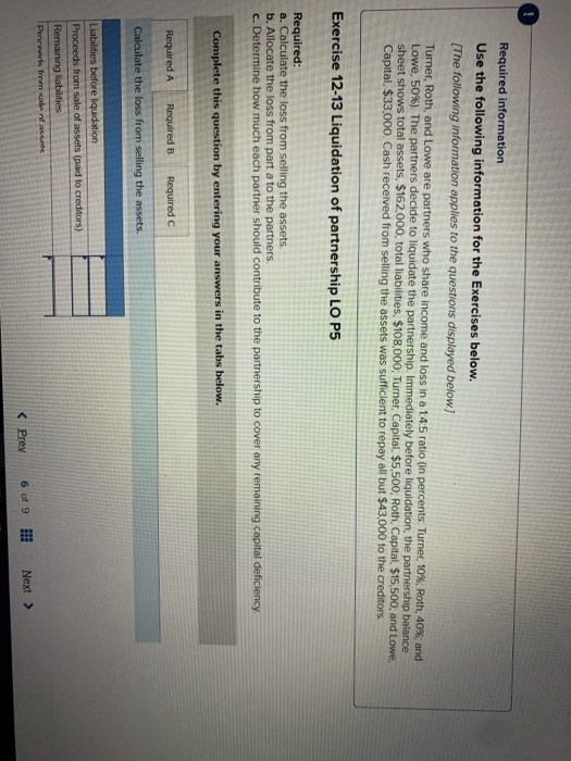Solved Exercise 12-7 Journalizing partnership transactions | Chegg.com
