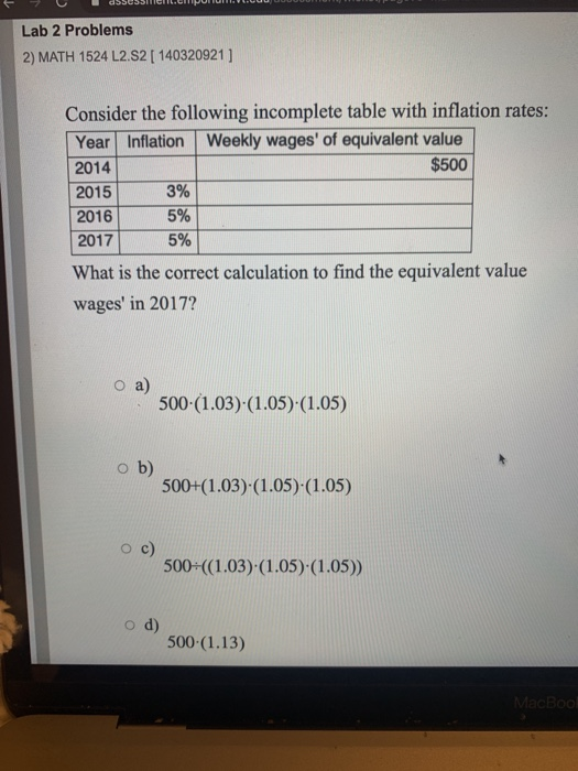 Solved Lab 2 Problems 2) MATH 1524 L2.S2 [ 140320921] | Chegg.com