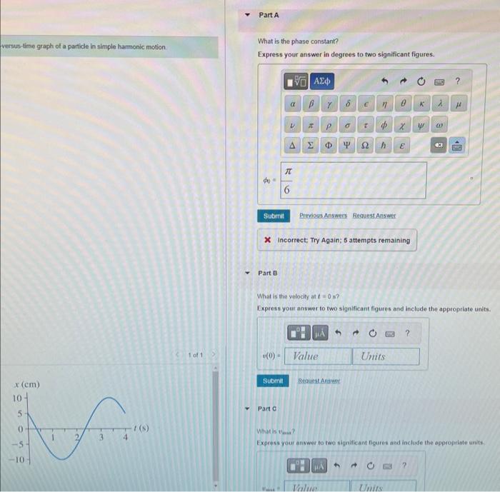 Solved What is the phase constant? versus-lime graph ot a | Chegg.com