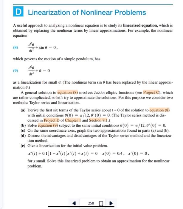 Solved Linearization of Nonlinear Problems A useful approach | Chegg.com Solved Linearization of Nonlinear Problems A useful approach | Chegg.com