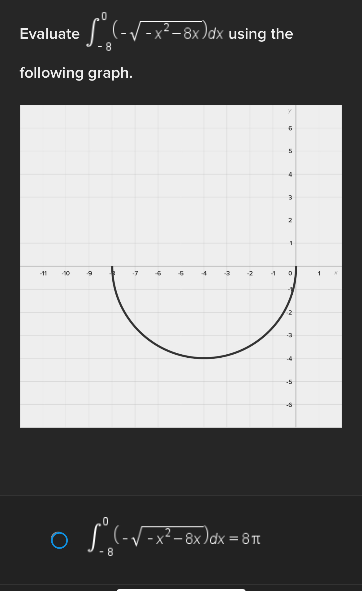 Solved Evaluate ∫-80(--x2-8x2)dx ﻿using the following | Chegg.com
