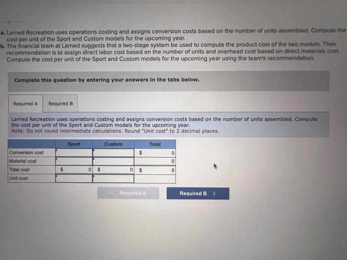 Solved Problem 6-71 (Algo) Operations Costing and Two-Stage | Chegg.com