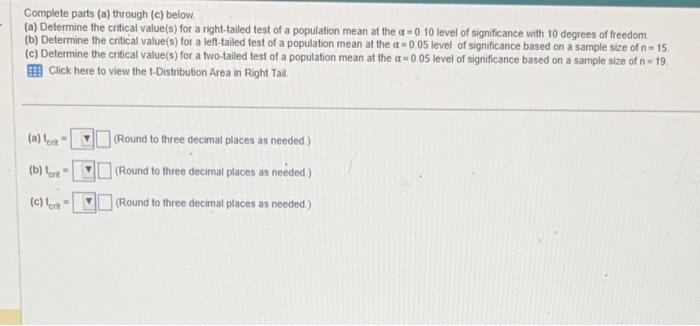 Solved Complete parts (a) through (c) below. (a) Determine | Chegg.com