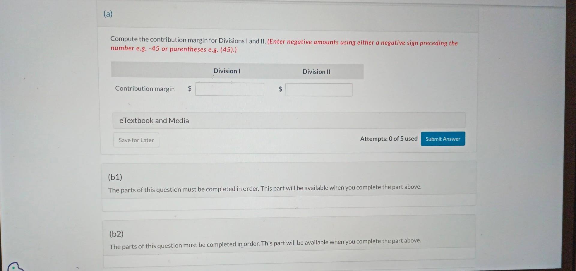 Solved Blossom Company has four operating divisions. During | Chegg.com