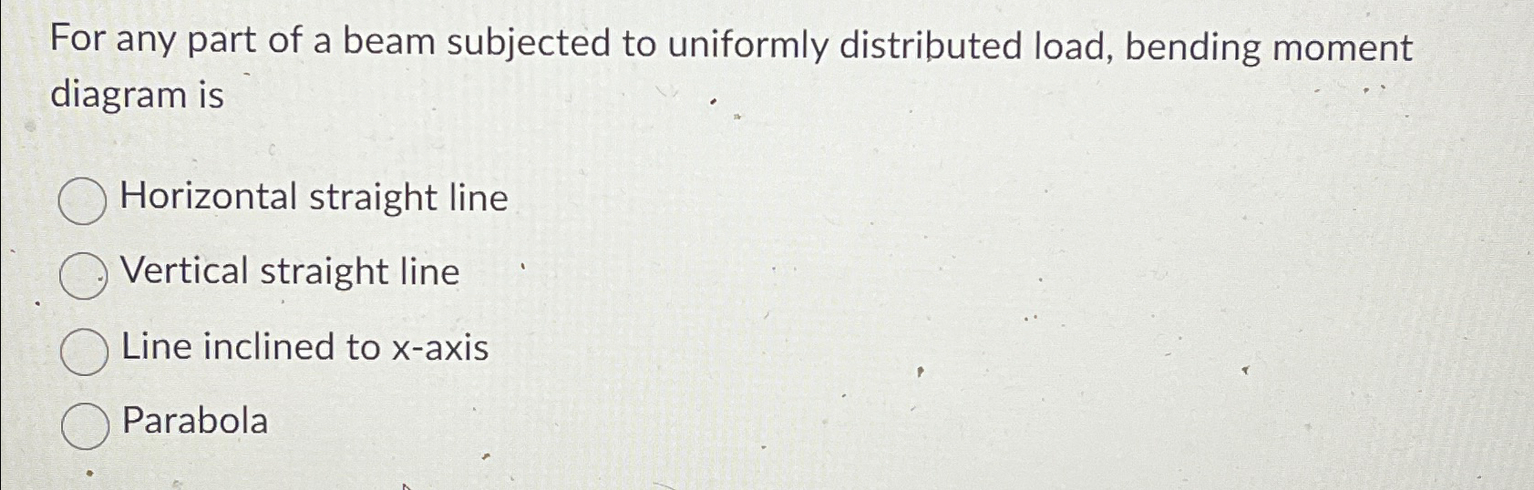 Solved For any part of a beam subjected to uniformly | Chegg.com
