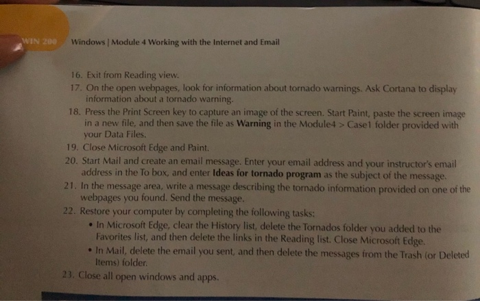 APPLY Case Problem 1 There are no Data Files needed | Chegg.com