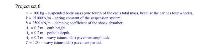 Solved 1. Derive mathematical model of the suspension system | Chegg.com