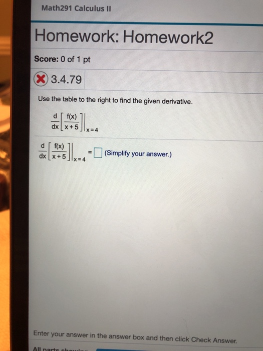 Solved Math291 Calculus Ii Homework Homework2 Score 0 Of 1