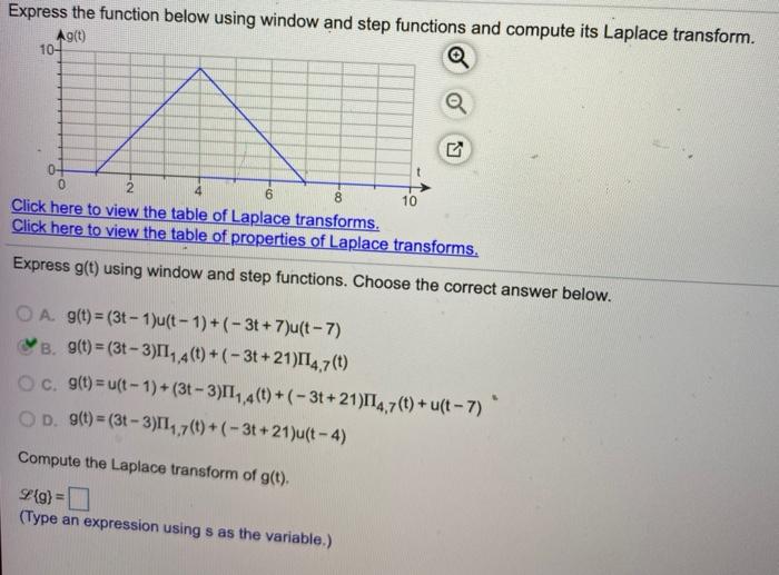 Solved Express the function below using window and step | Chegg.com