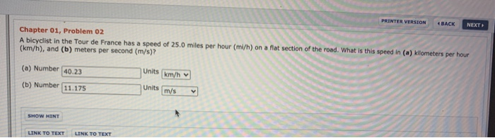 Solved PRINTER VERSION 4 BACK NEXT Chapter 01, Problem 02 A | Chegg.com