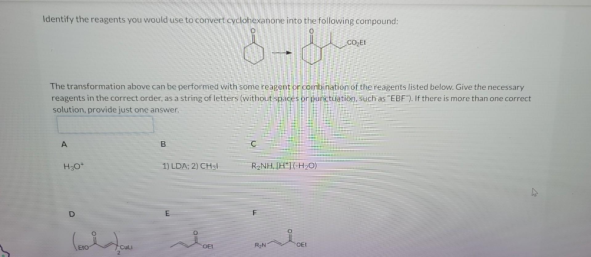 Solved Identify the reagents you would use to convert | Chegg.com
