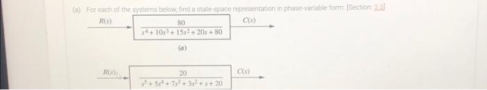 Solved (a) Find a vector-matrix state-space representation | Chegg.com