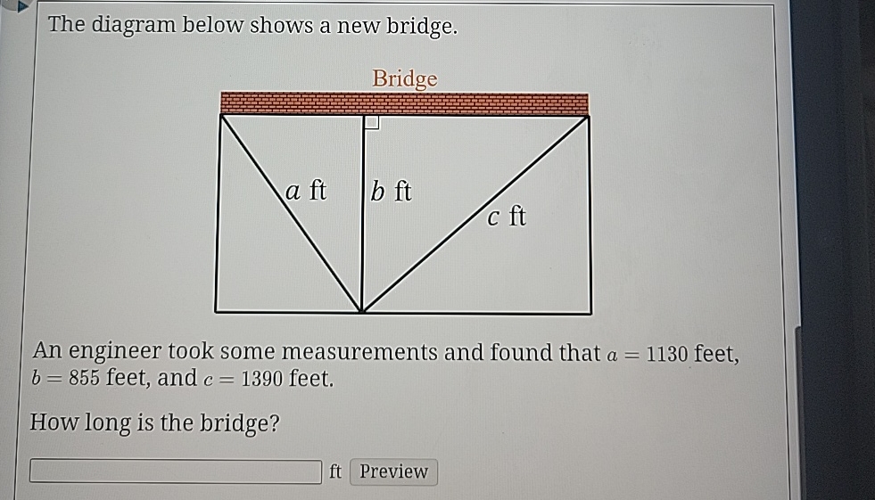 Solved The diagram below shows a new bridge.BridgeAn | Chegg.com